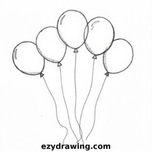 20 Creative Balloon Drawing Ideas for Kids - Ezydrawing