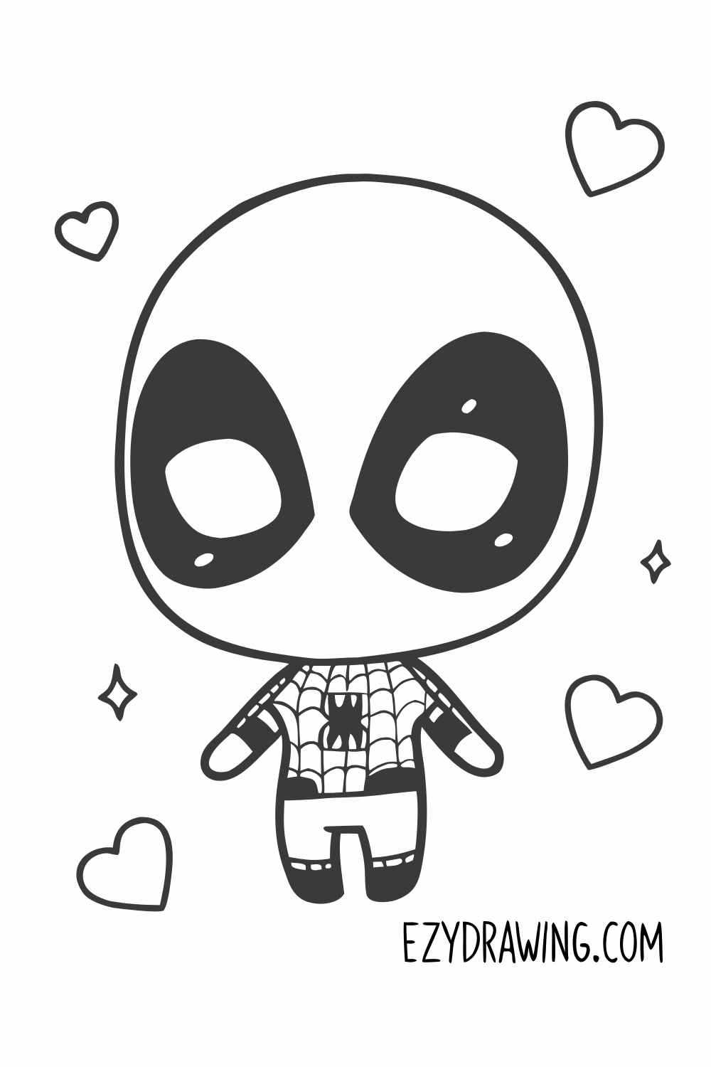 22+ Easy Cute Spiderman Drawing Ideas - Ezydrawing