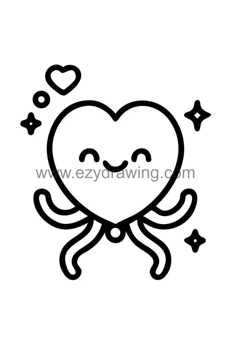 13+ Easy Cute Octopus Drawing Ideas - Ezydrawing