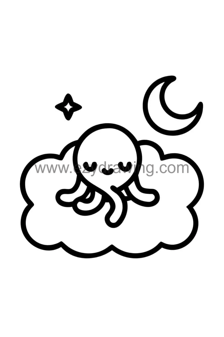 13+ Easy Cute Octopus Drawing Ideas - Ezydrawing